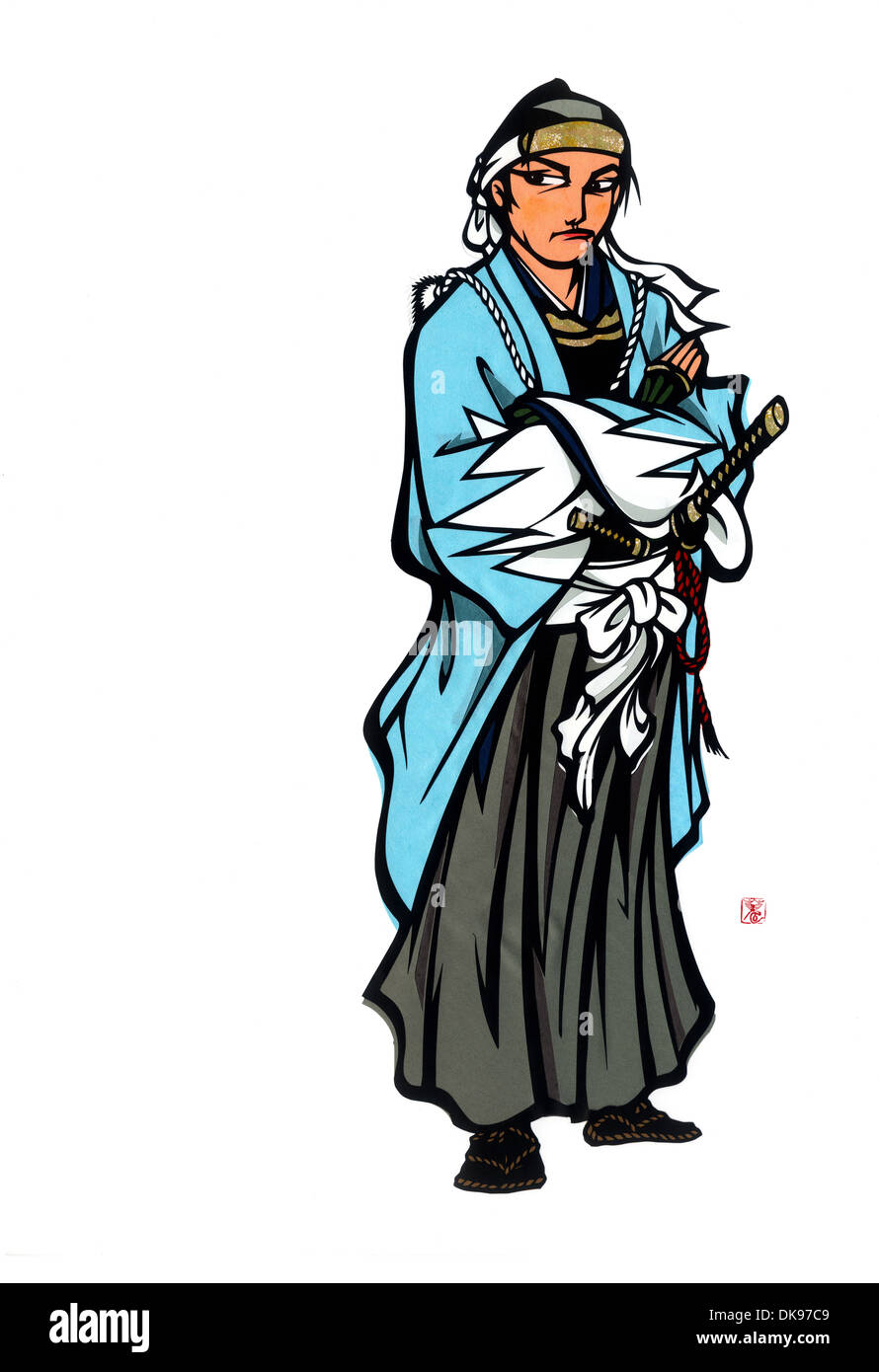 Samurai picture Cut Out Stock Images & Pictures - Alamy