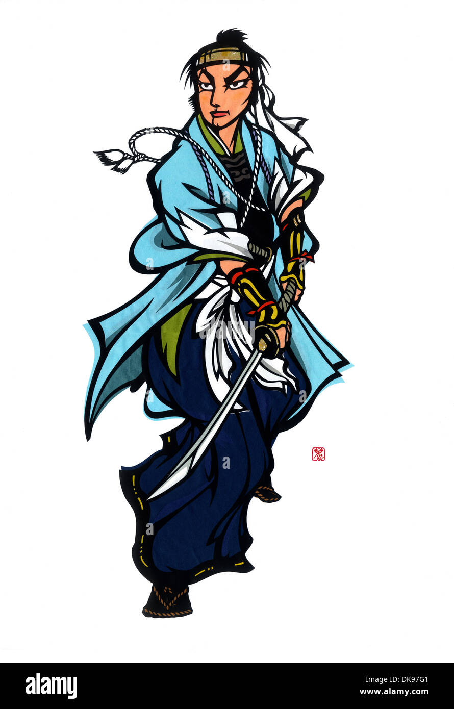 Samurai Cut Out Stock Images & Pictures - Alamy