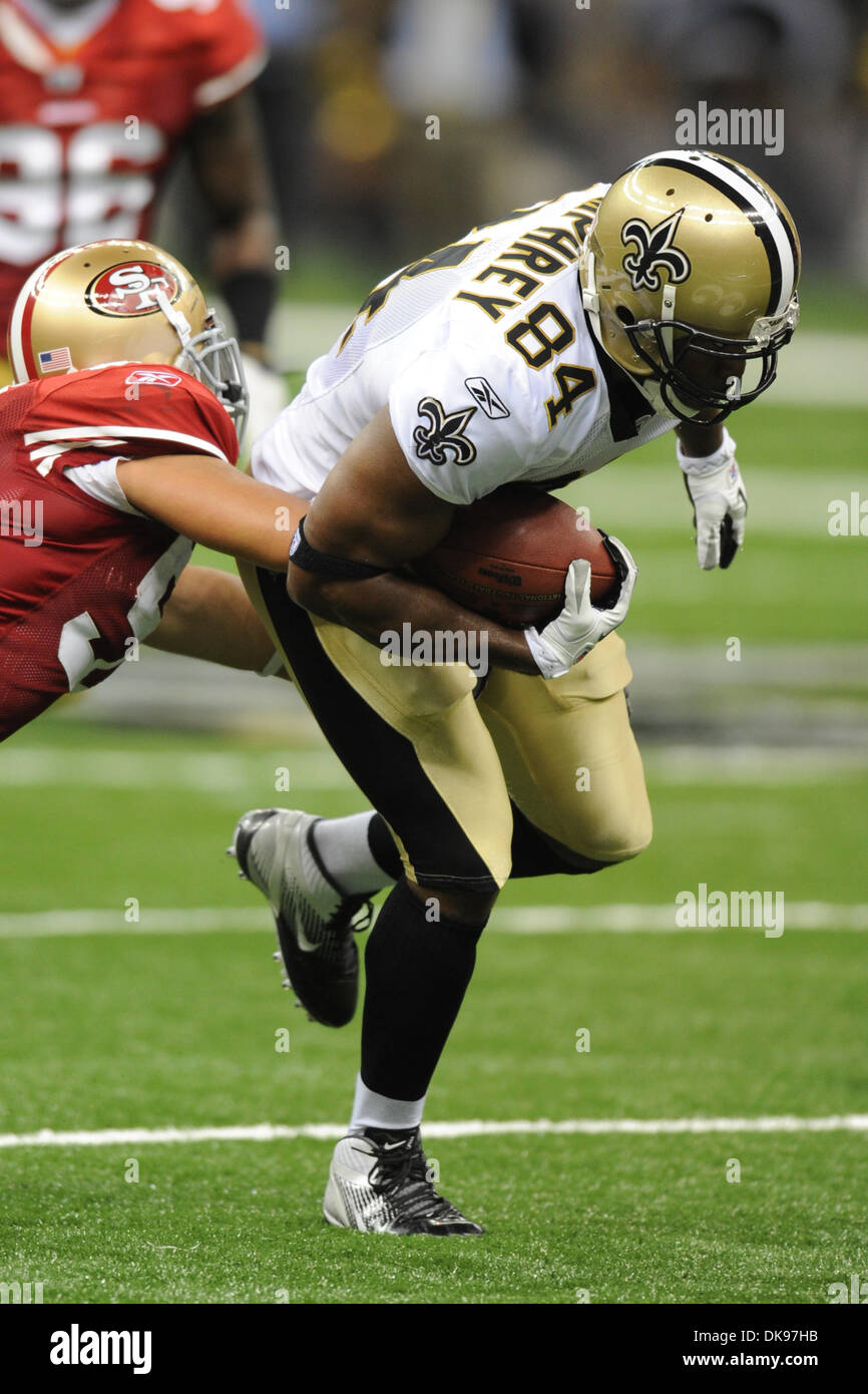 New Orleans Saints tight end Tory Humphery (84) runs with the ball ...