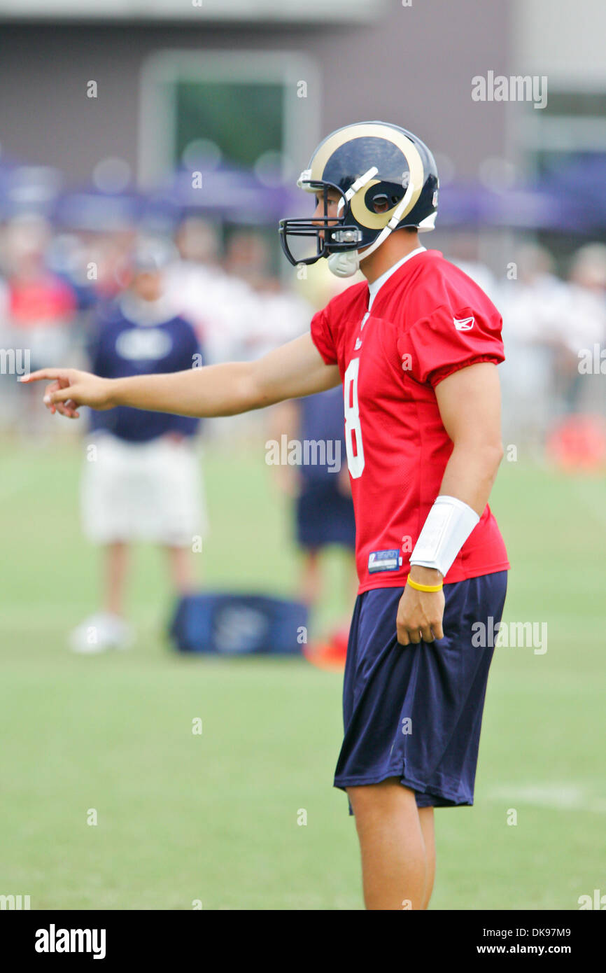 Aug. 12, 2011 - Earth City, Missouri, U.S - St. Louis Rams quarterback ...
