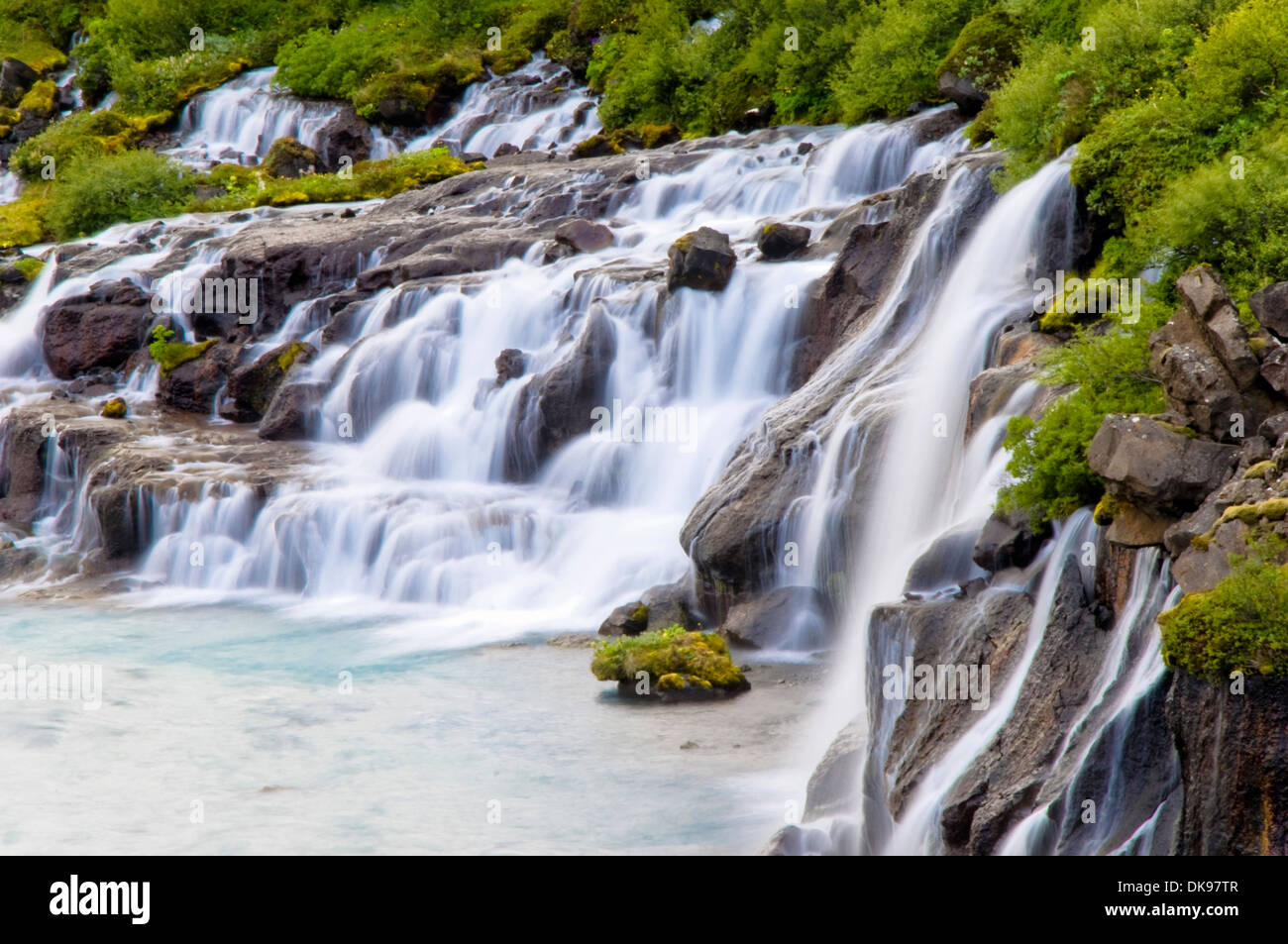 Barnafoss Waterfall, Iceland Stock Photo - Alamy