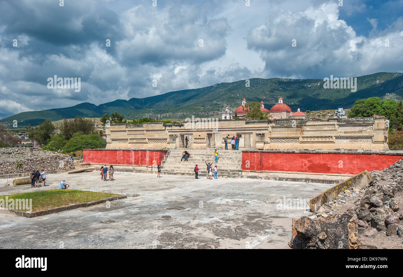 Ruins of Mitla, Oaxaca, Mexico Stock Photo - Alamy