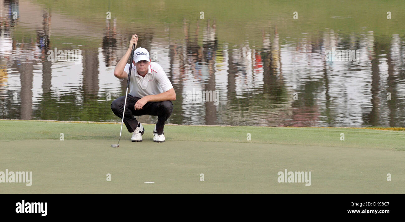 Aug. 13, 2011 - Johns Creek, GEORGIA, U.S. - Golfer Brendan Steele of ...