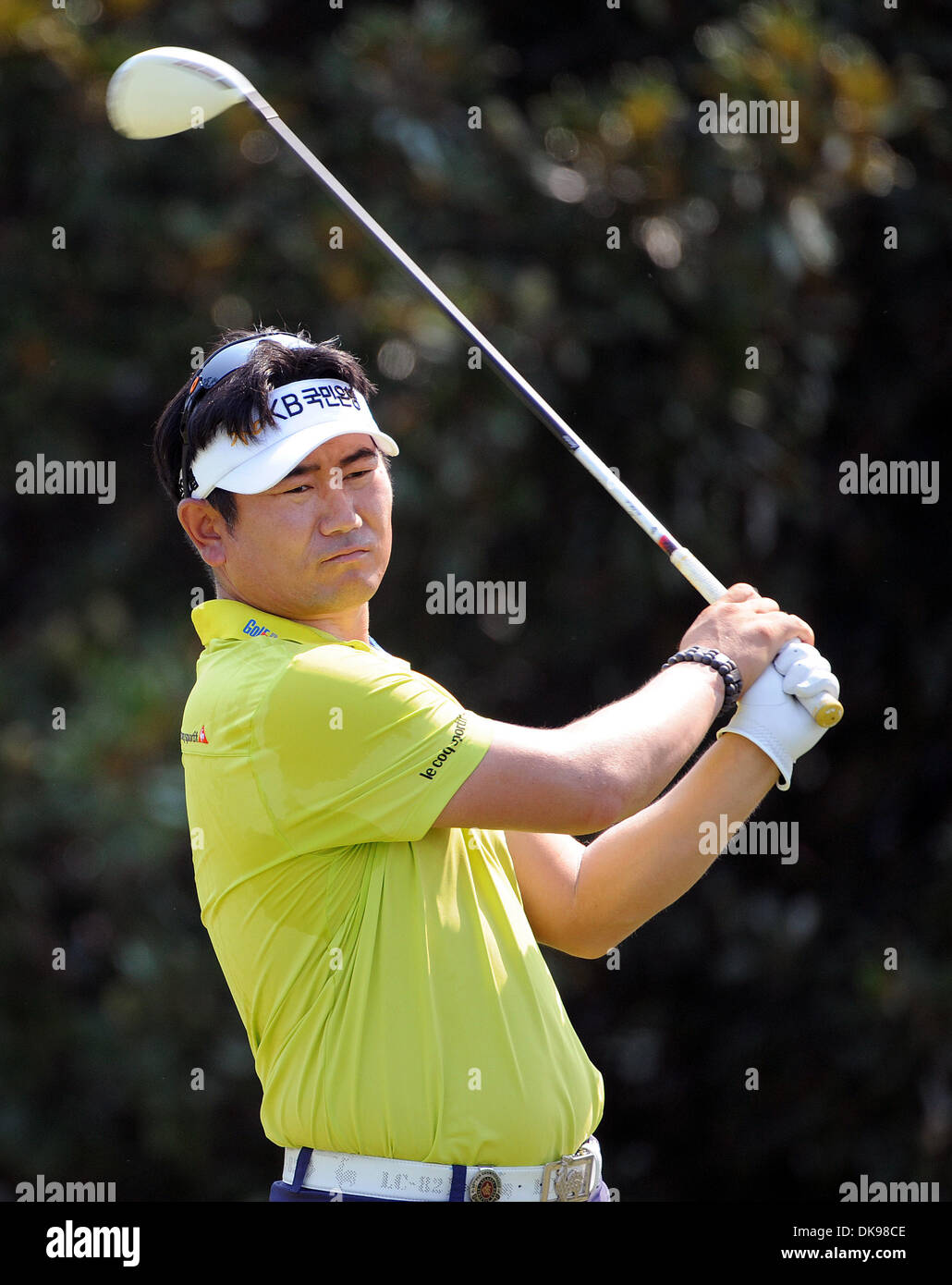 Aug. 13, 2011 - Johns Creek, GEORGIA, U.S. - Golfer Y.E. Yang of South ...
