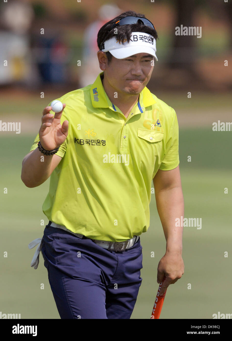 Aug. 13, 2011 - Johns Creek, GEORGIA, U.S. - Golfer Y.E. Yang of South ...
