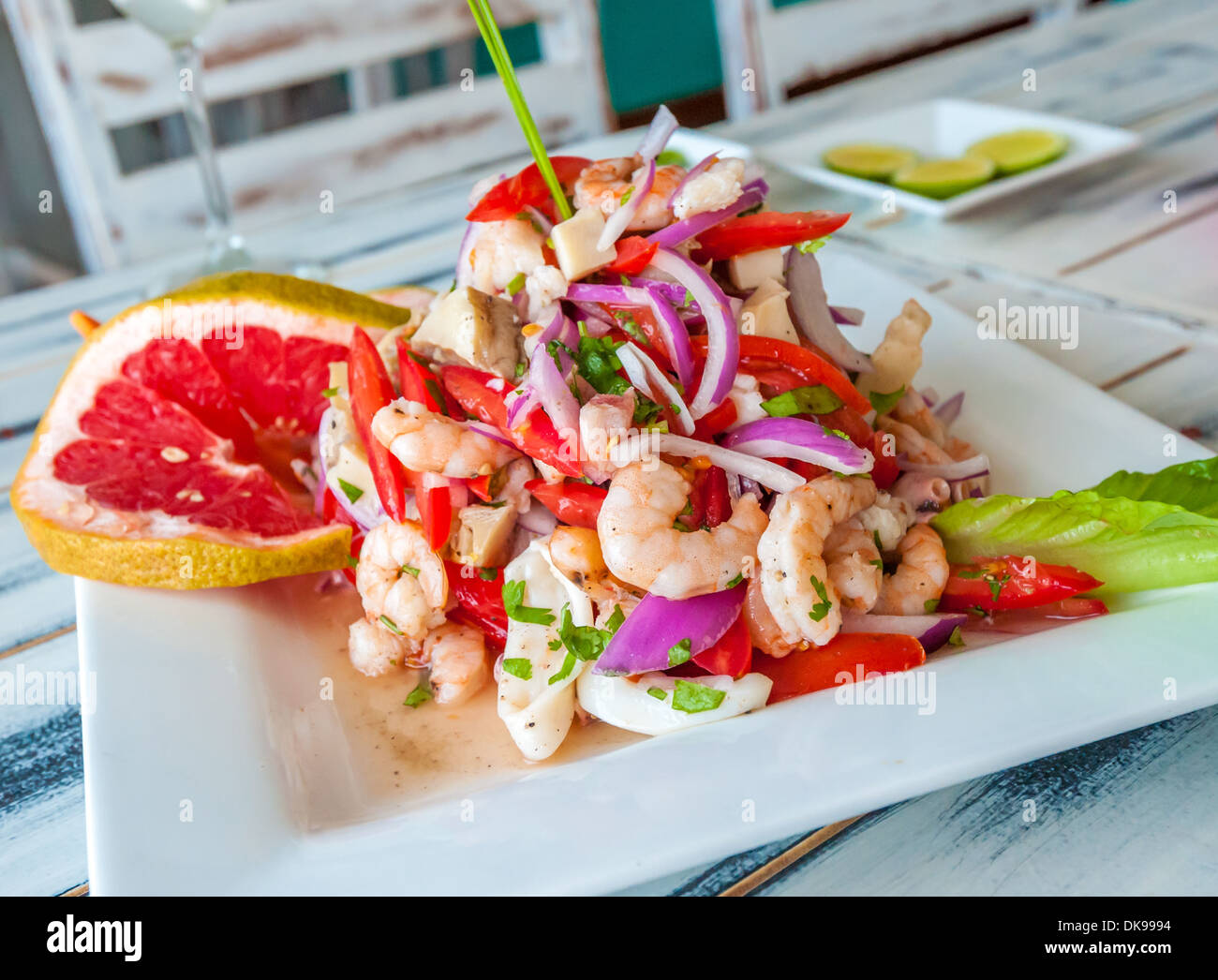 Mexican seafood ceviche Stock Photo - Alamy