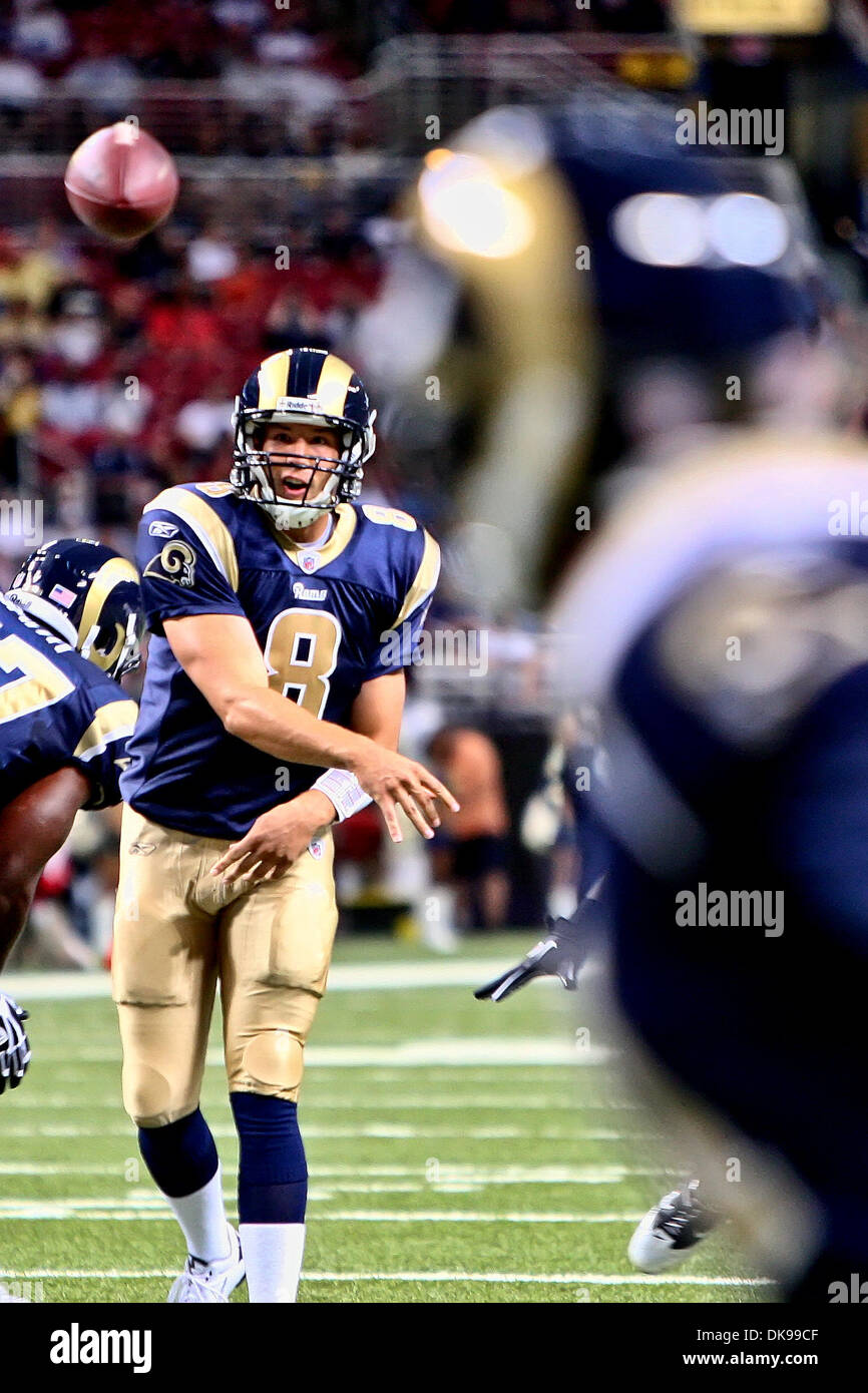 Aug. 13, 2011 - Saint Louis, Missouri, U.S - St. Louis Rams quarterback ...