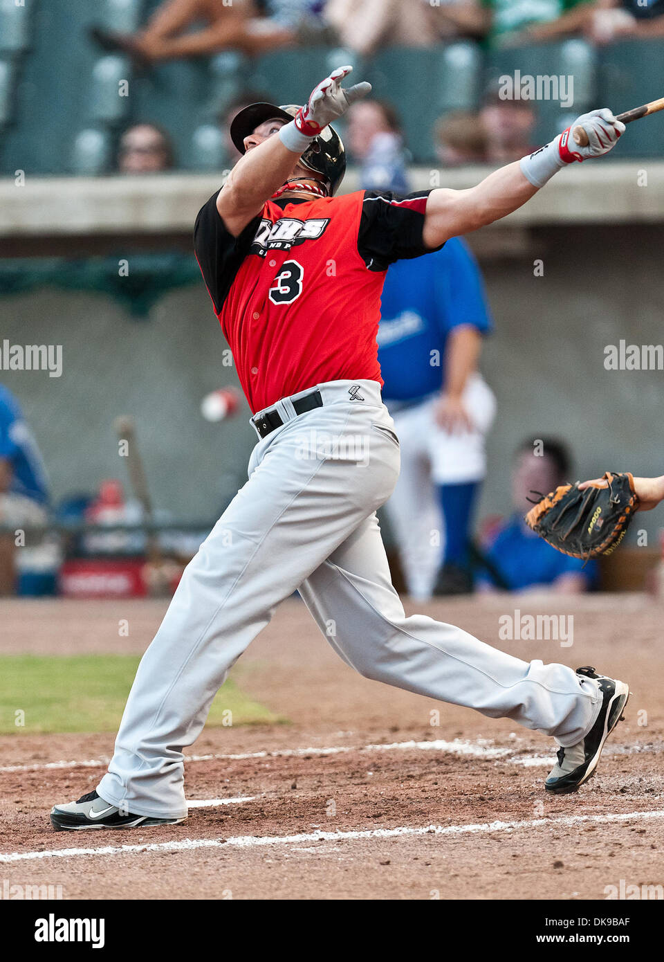 Aug. 15, 2011 - Fort Worth, Texas, U.S - Grand Prairie AirHogs DH Joey ...