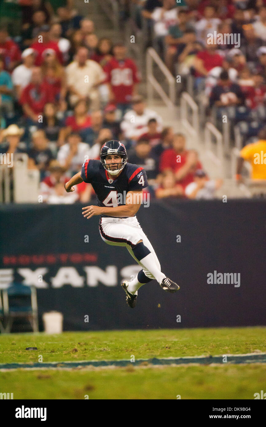 Aug. 15, 2011 - Houston, Texas, U.S - Houston Texans K Neil Rackers (4 ...
