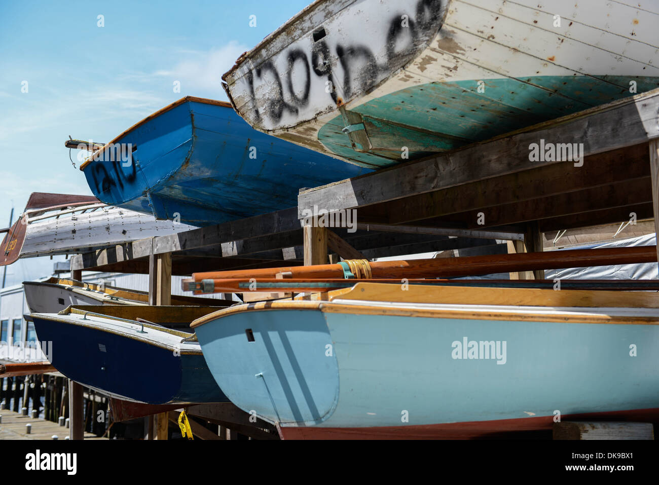 Stack of Small Sail Boats Stock Photo - Alamy
