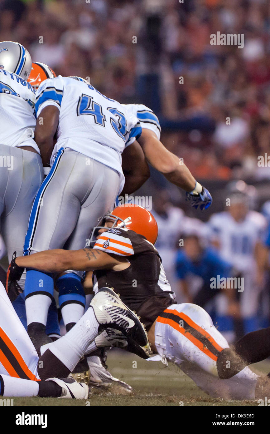 Aug. 19, 2011 - Cleveland, Ohio, U.S - Cleveland Browns defensive back ...