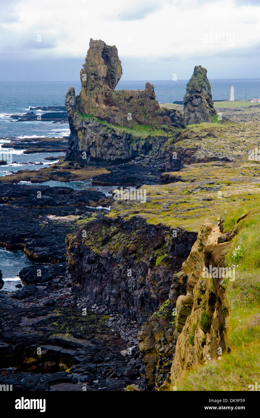 Coastline between Stapi and Hellnar, Iceland Stock Photo - Alamy
