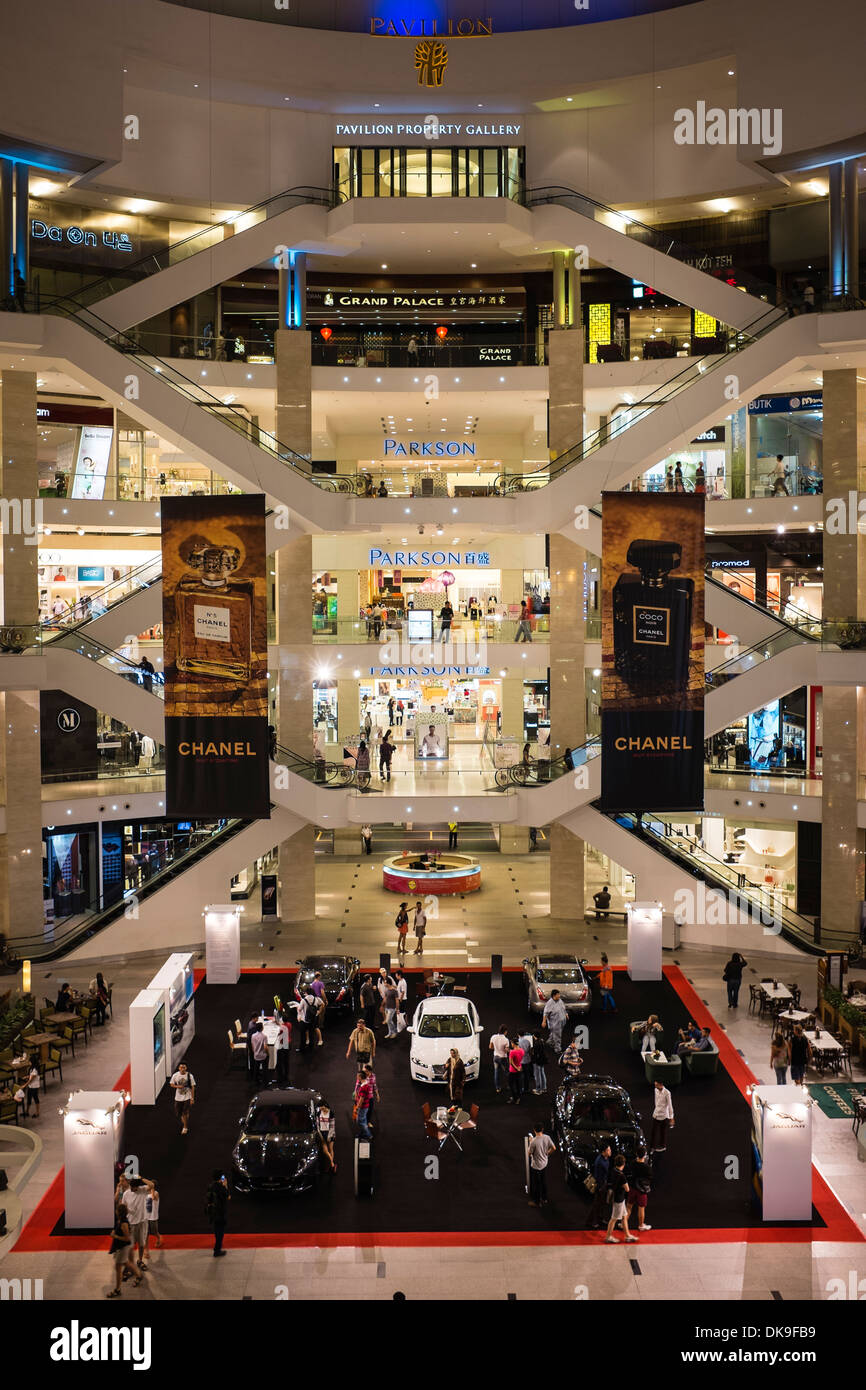 A general view of the interior of the Pavilion shopping mall in Kuala ...