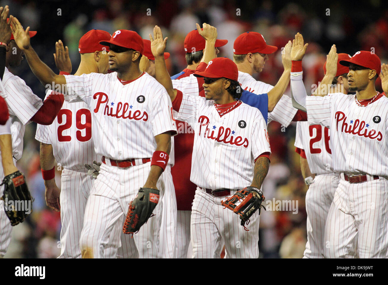 Aug. 23, 2011 - Philadelphia, Pennsylvania, U.S. - Phillies' team ...