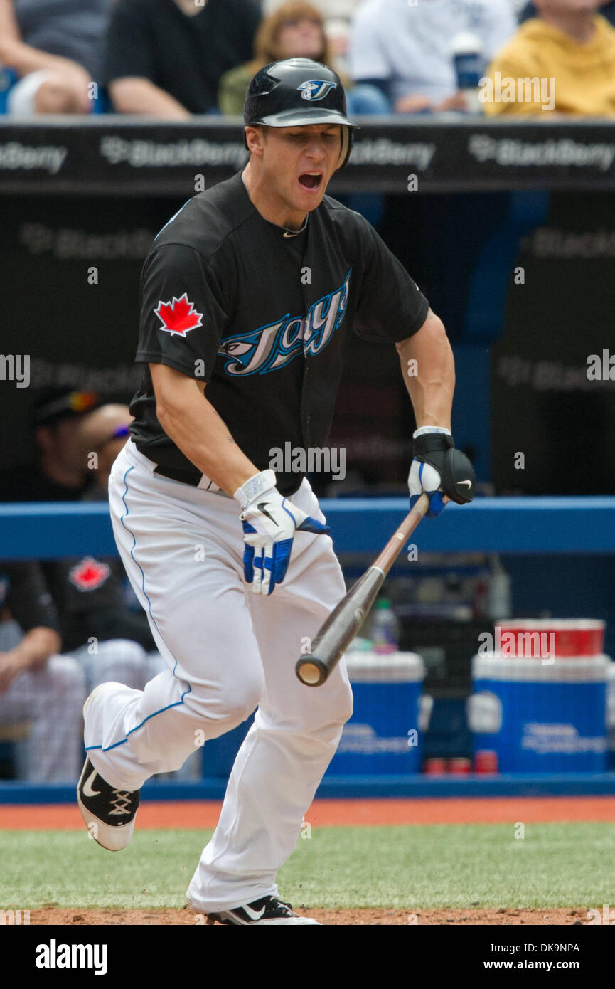 Aug. 28, 2011 - Toronto, Ontario, Canada - Toronto Blue Jays third ...