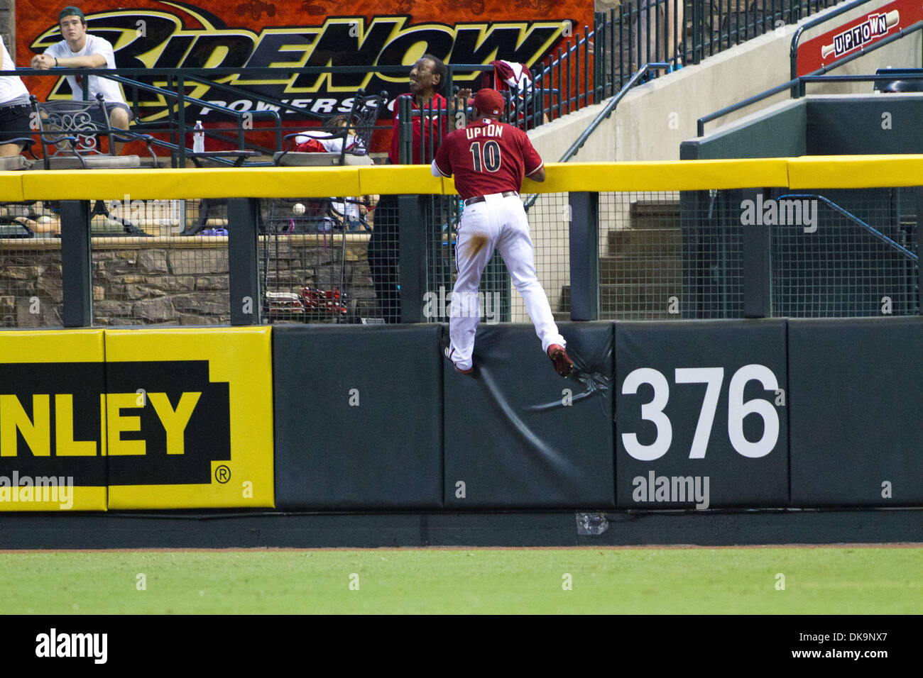 Aug. 28, 2011 - Tucson, Arizona, U.S. - Arizona's OF James Upton (10 ...