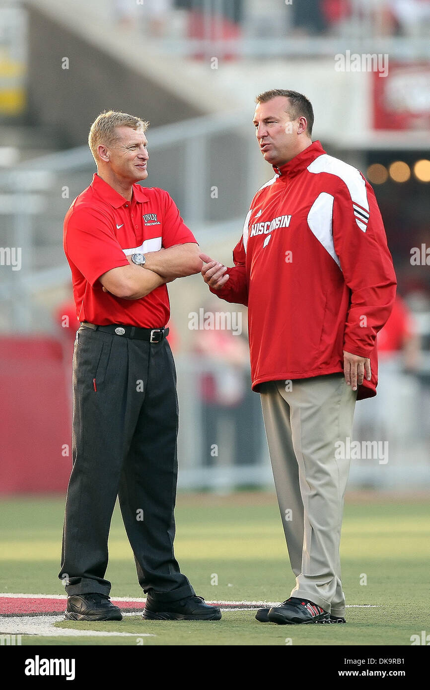 Sept. 1, 2011 - Madison, Wisconsin, U.S - Wisconsin head coach Brett ...