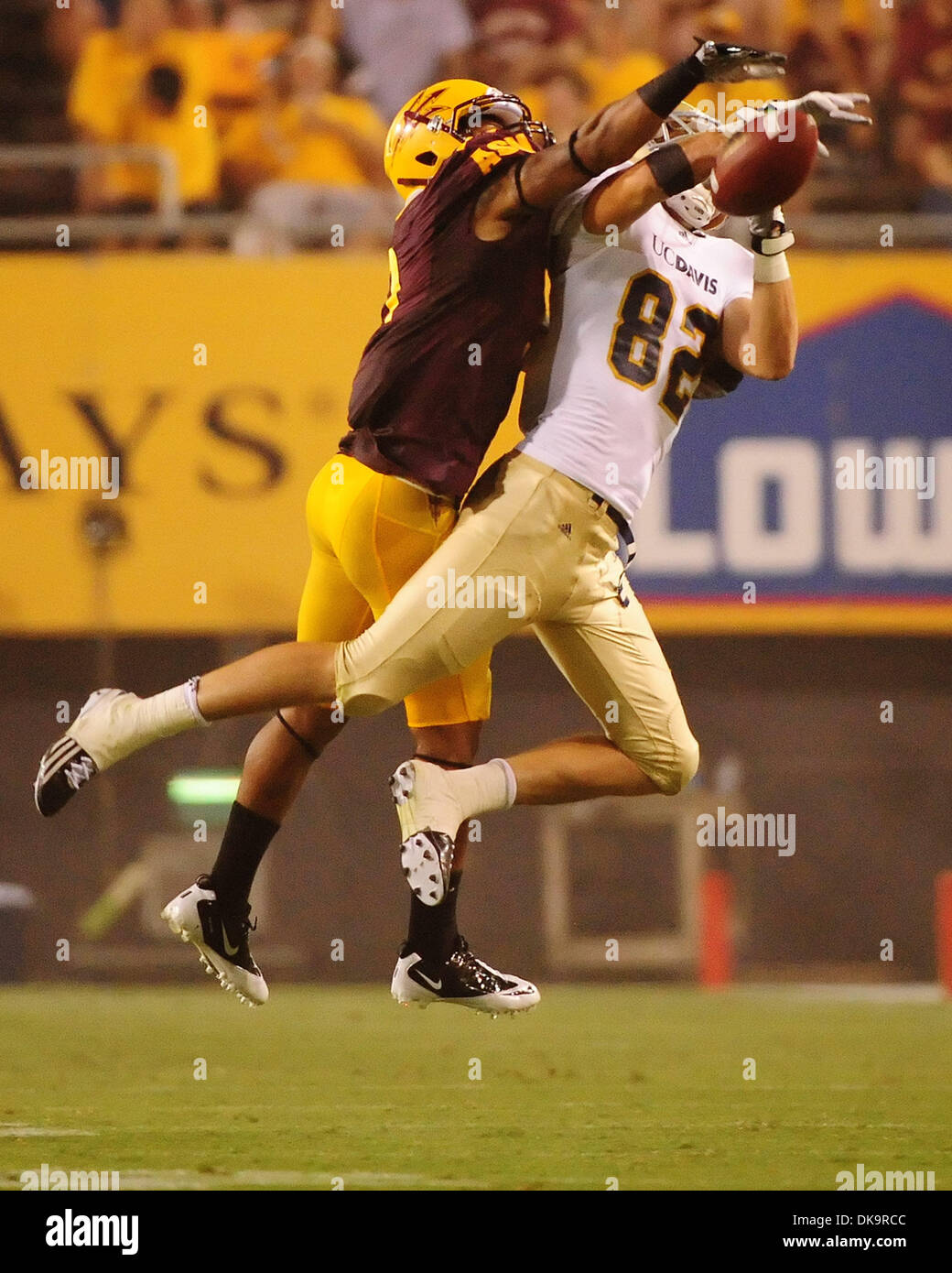 September 1, 2011: Arizona State safety Clint Floyd #9 defends a pass ...