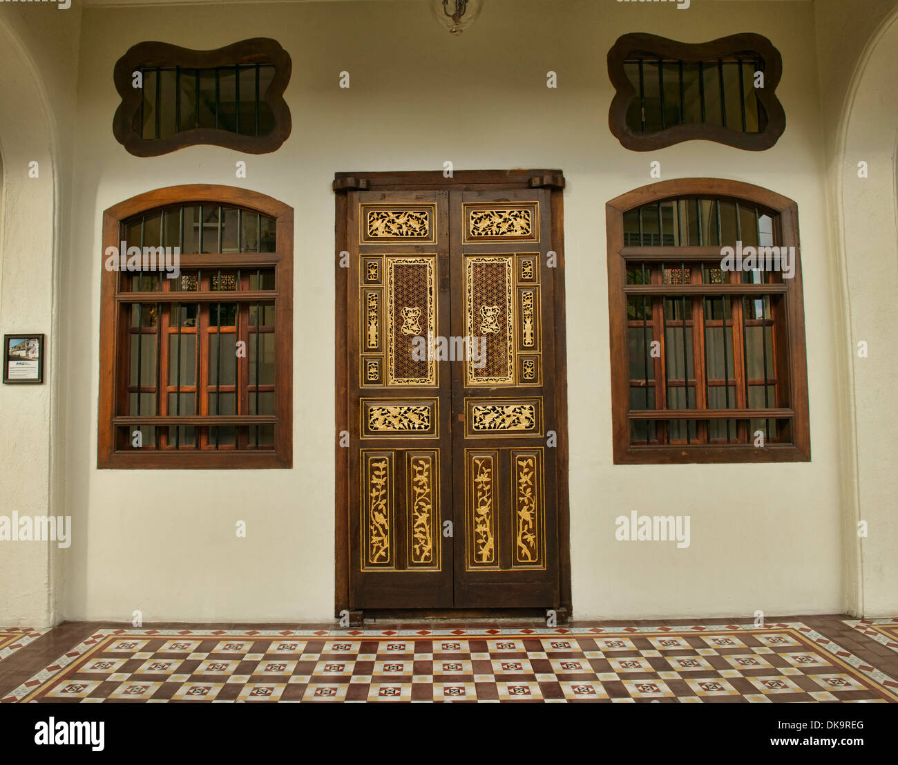 Traditional Chinese shop houses in the UNESCO World Heritage zone of ...