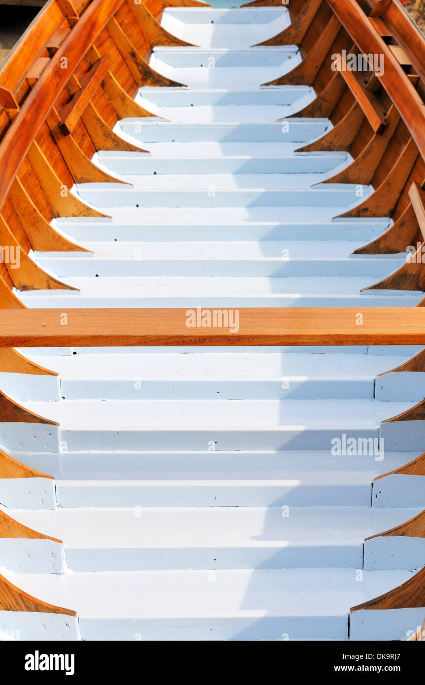 Detail of structure of a wooden boat Stock Photo - Alamy