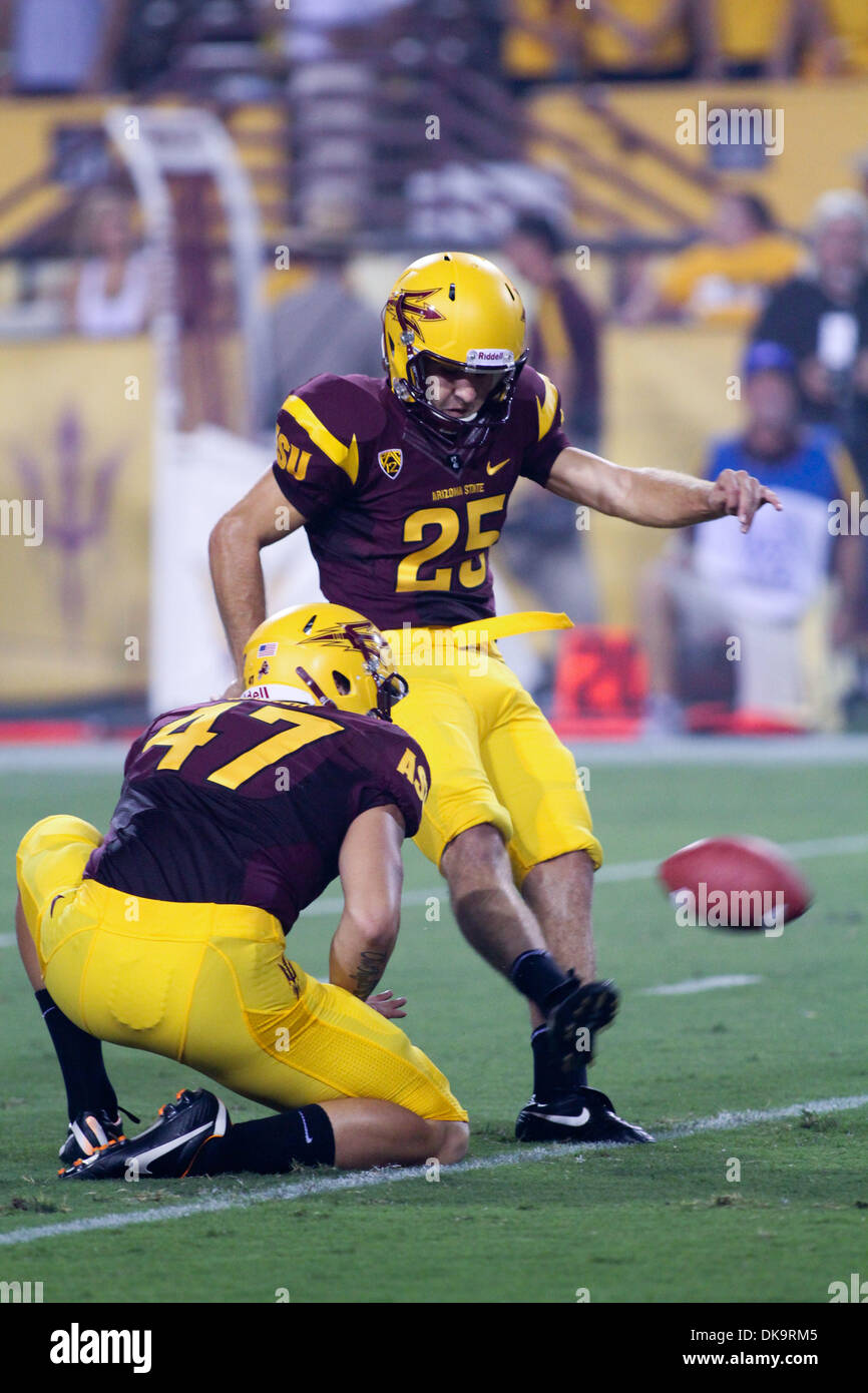 Sept. 1, 2011 - Tempe, Arizona, U.S. - Arizona State PK Alex Garoutte ...