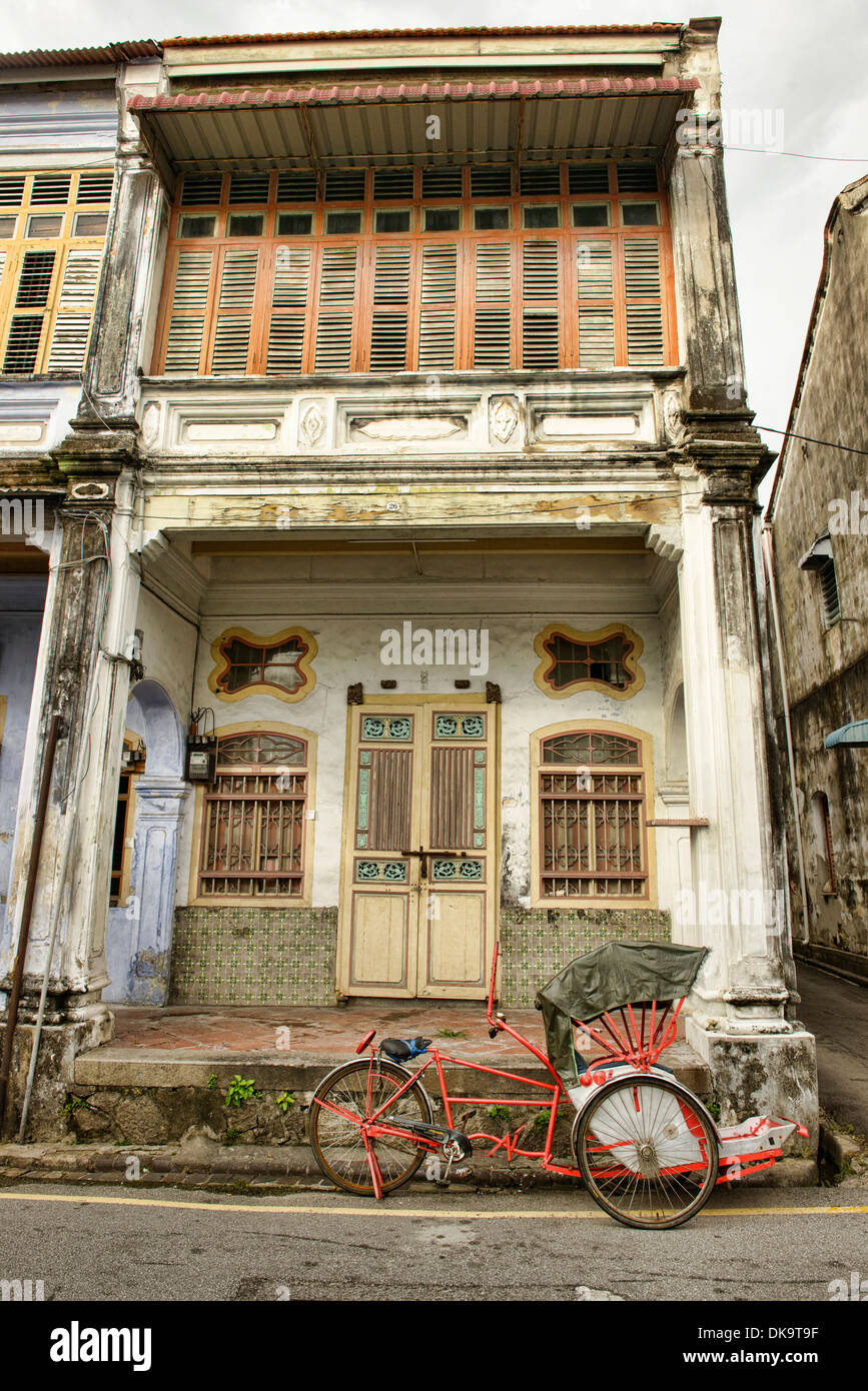 Traditional Chinese shop houses in the UNESCO World Heritage zone of ...