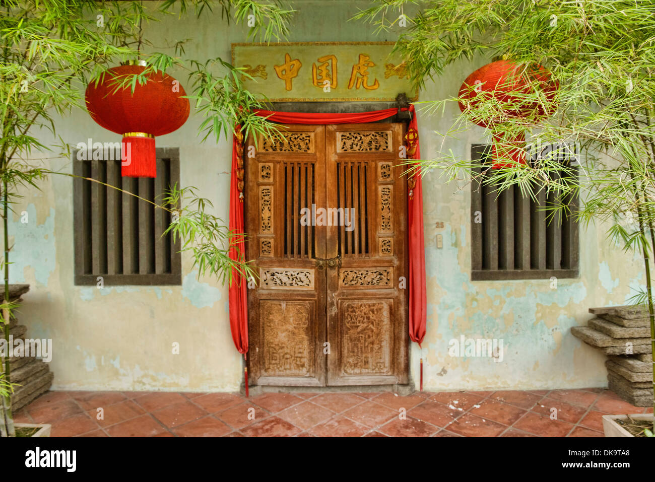 Traditional Chinese shop houses in the UNESCO World Heritage zone of ...