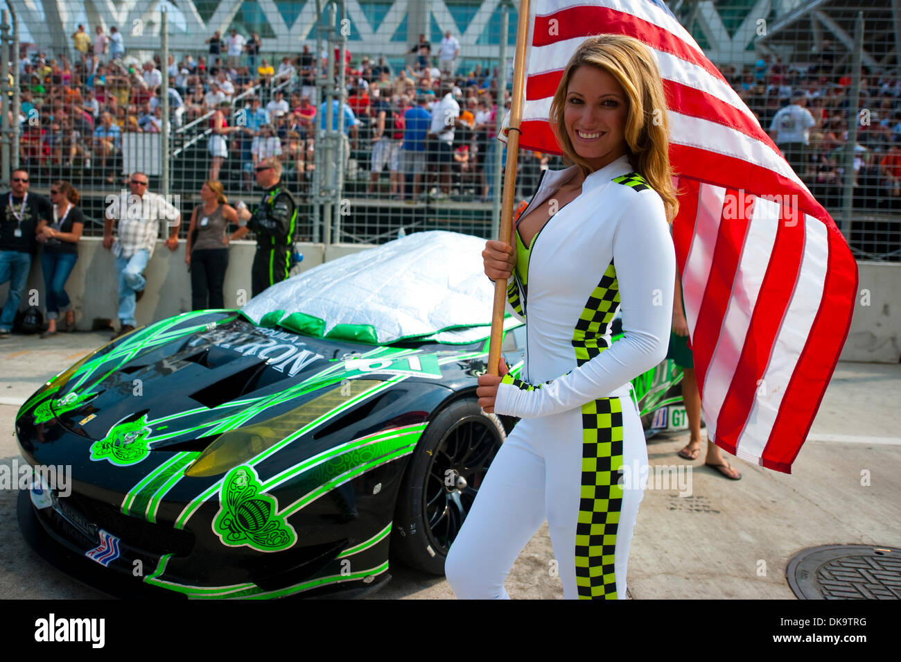 Sept. 3, 2011 - Baltimore, Maryland, U.S. - A Tequila Patron grid girl ...
