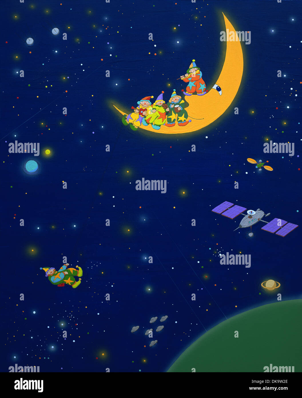 Moon music orchestra hi-res stock photography and images - Alamy