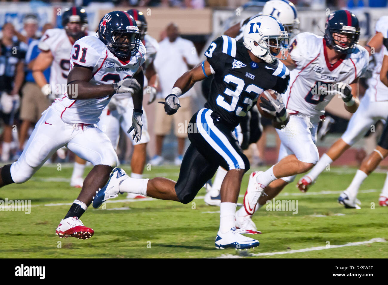 Sept. 3, 2011 - Durham, North Carolina, U.S - Duke Blue Devils running ...