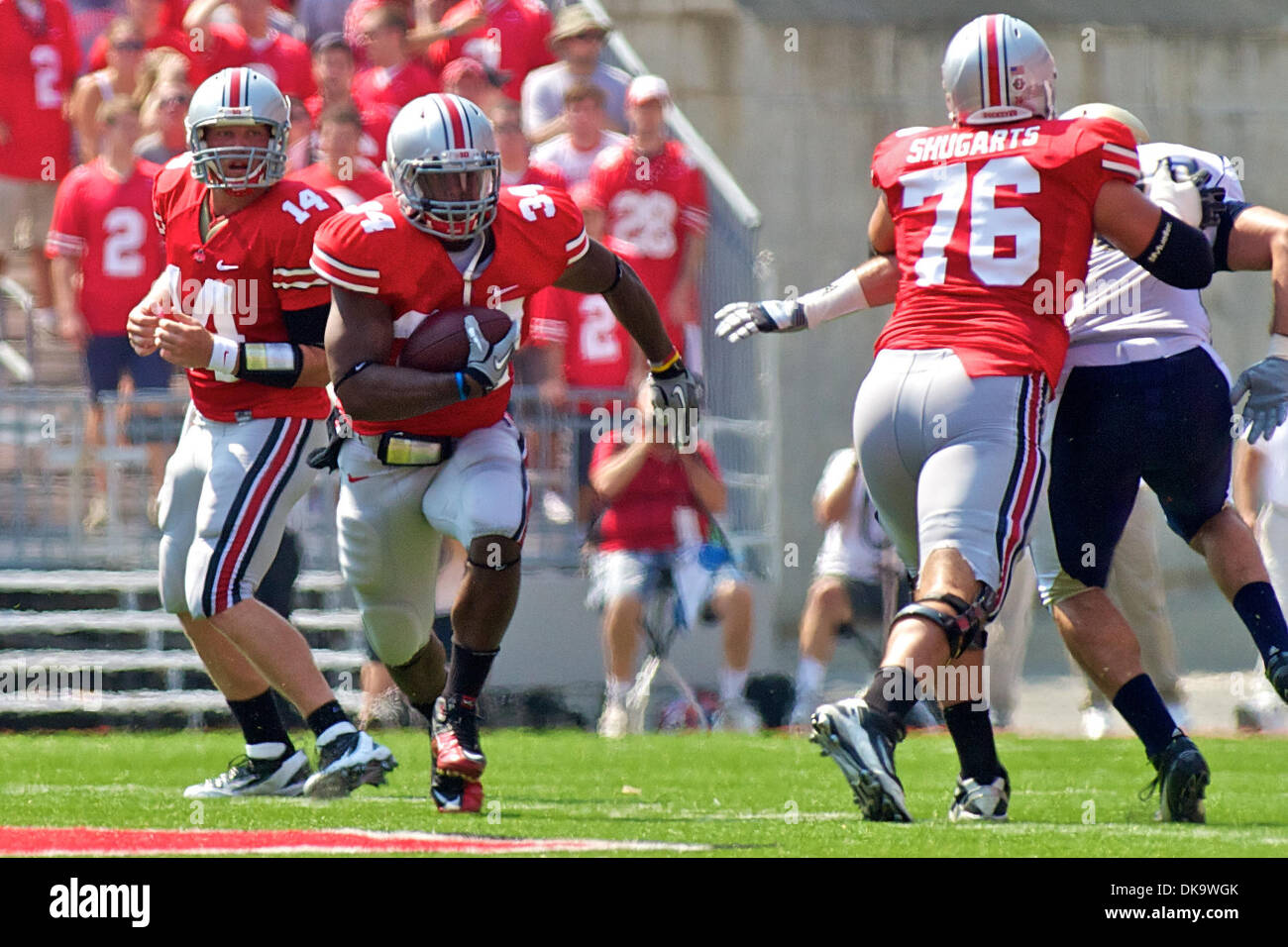 Sept. 3, 2011 - Columbus, Ohio, U.S - Ohio State Buckeyes quarterback ...