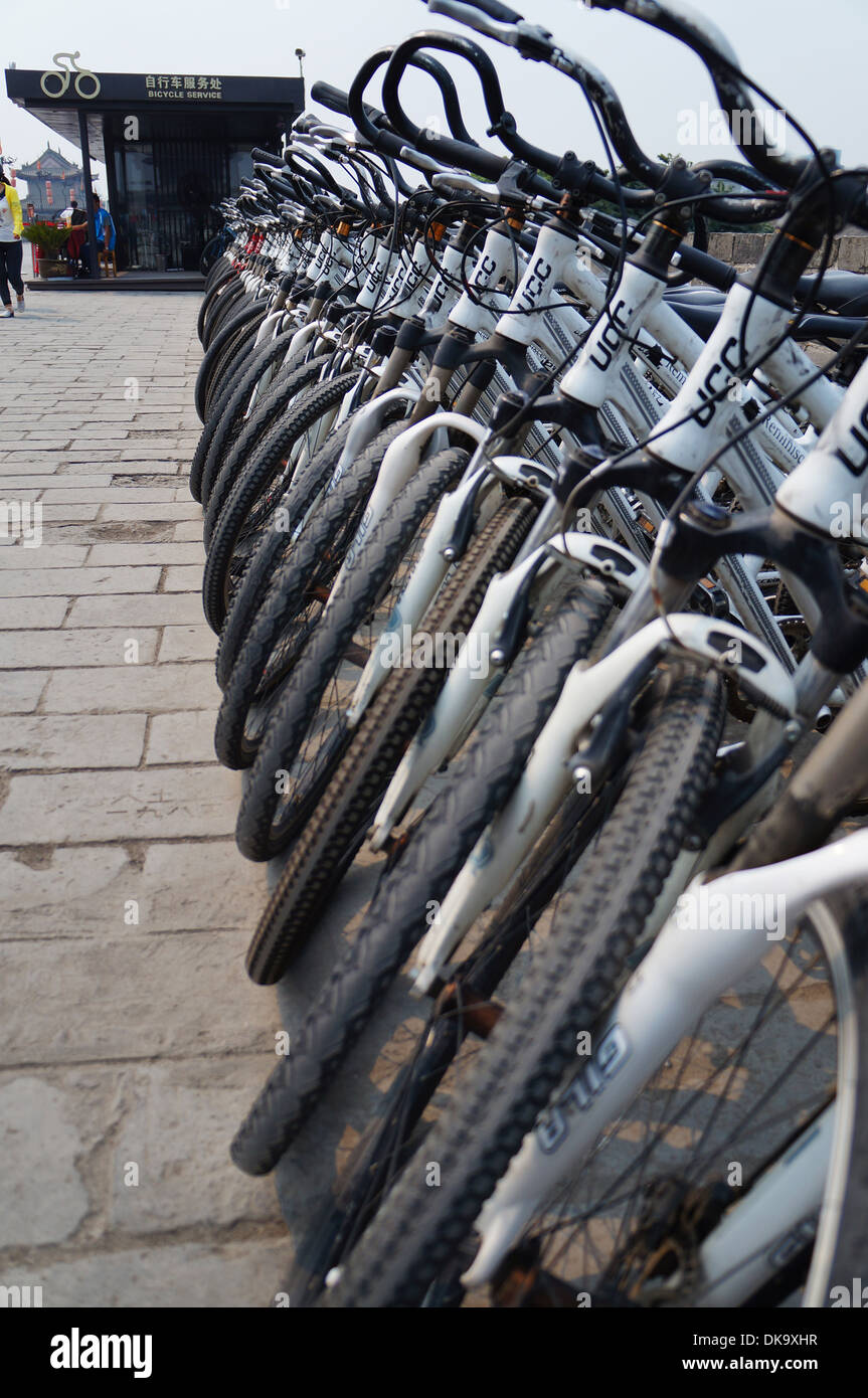Xi'an City Wall Bicycle China High Resolution Stock Photography and ...