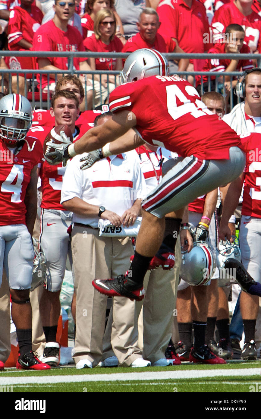 Sept. 3, 2011 - Columbus, Ohio, U.S - Ohio State Buckeyes linebacker ...