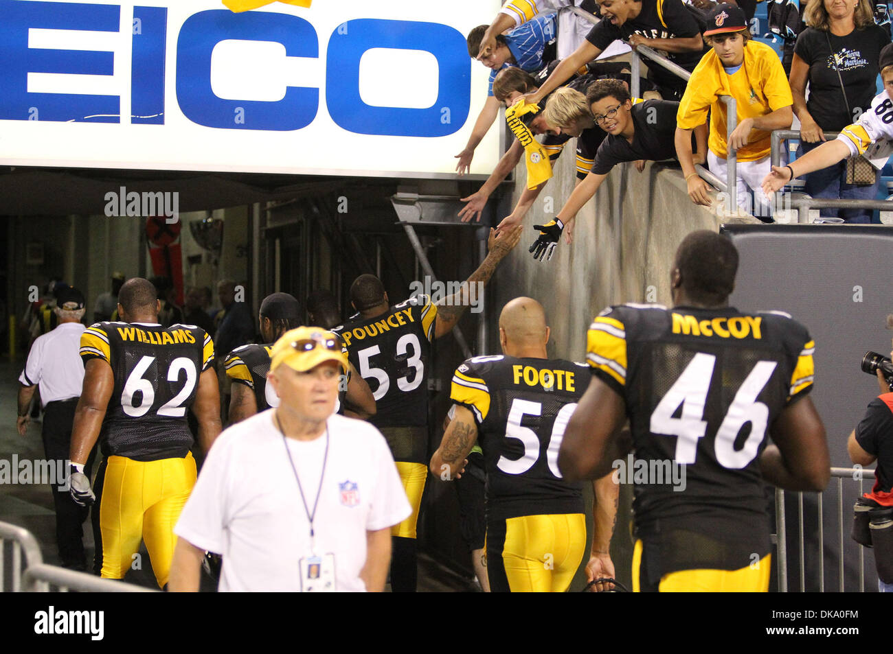 September 1, 2011; The Steeler fans were out in force and happy to ...