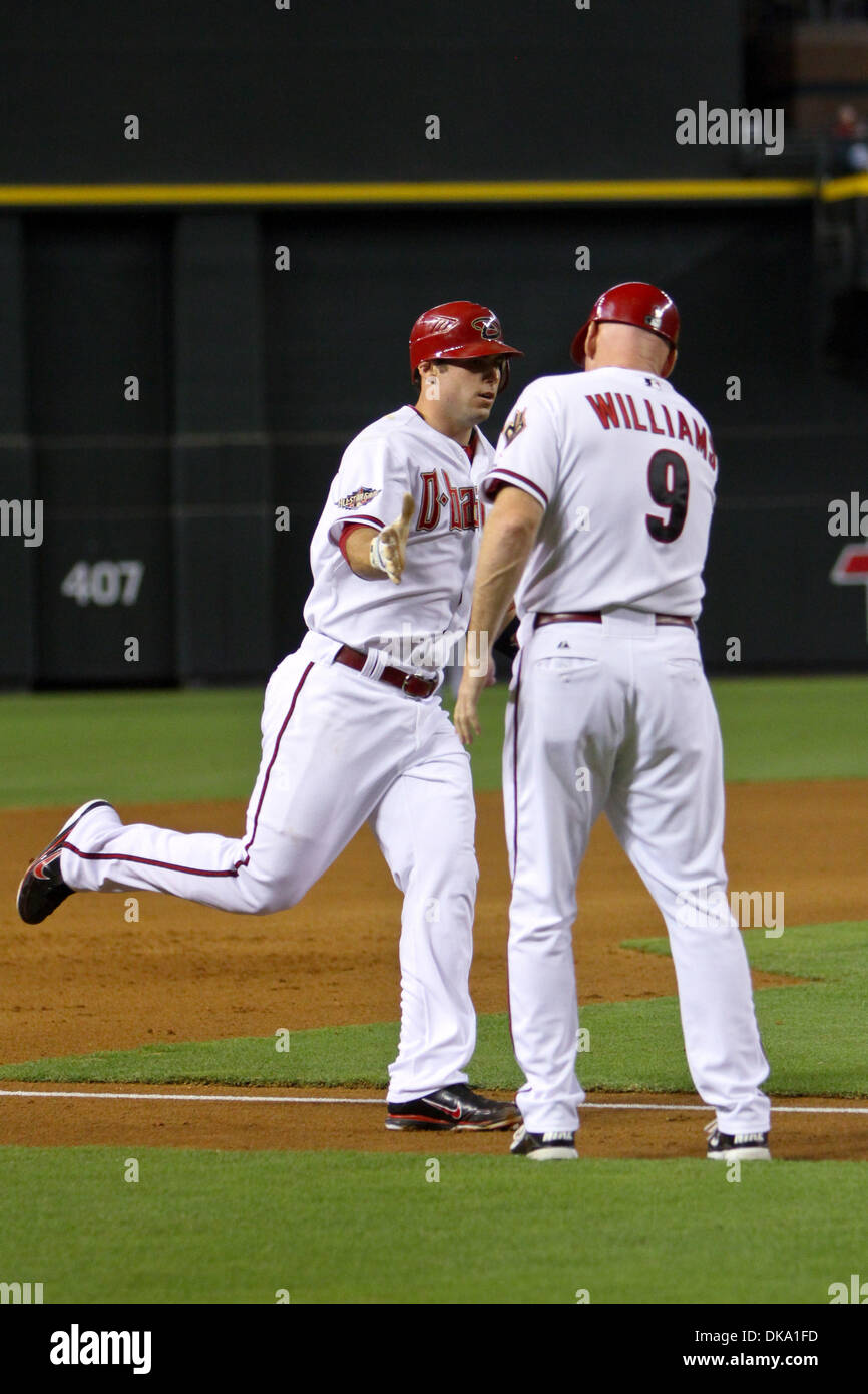 Sept. 8, 2011 - Phoenix, Arizona, U.S. - Paul Goldschmidt receives ...