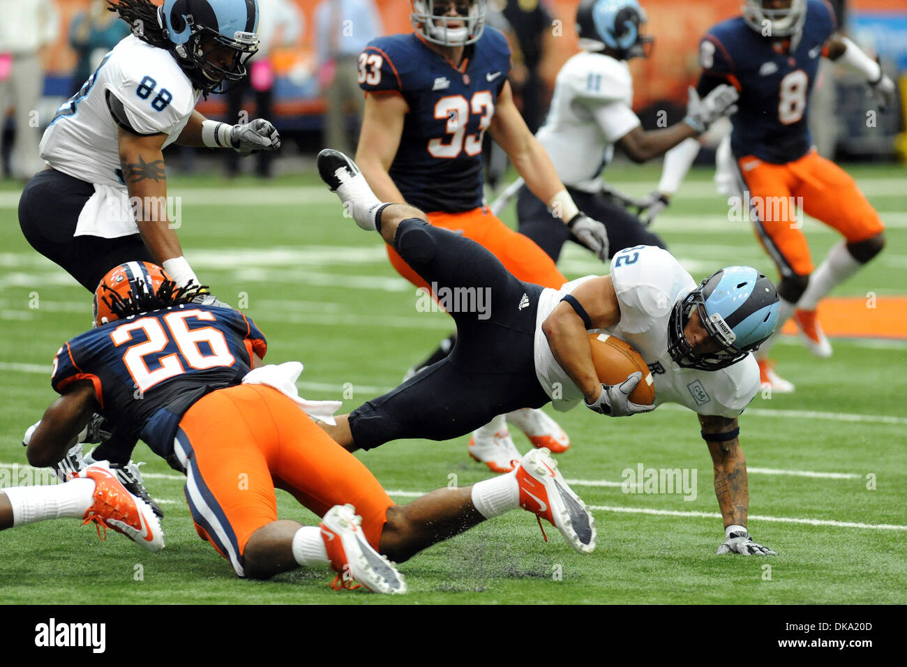 Sept. 10, 2011 - Syracuse, New York, U.S - Rhode Island Rams running ...