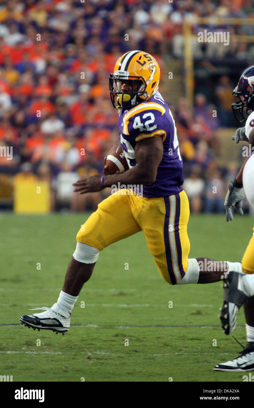 LSU Tigers running back Michael Ford (42) runs with the ball in the Div ...