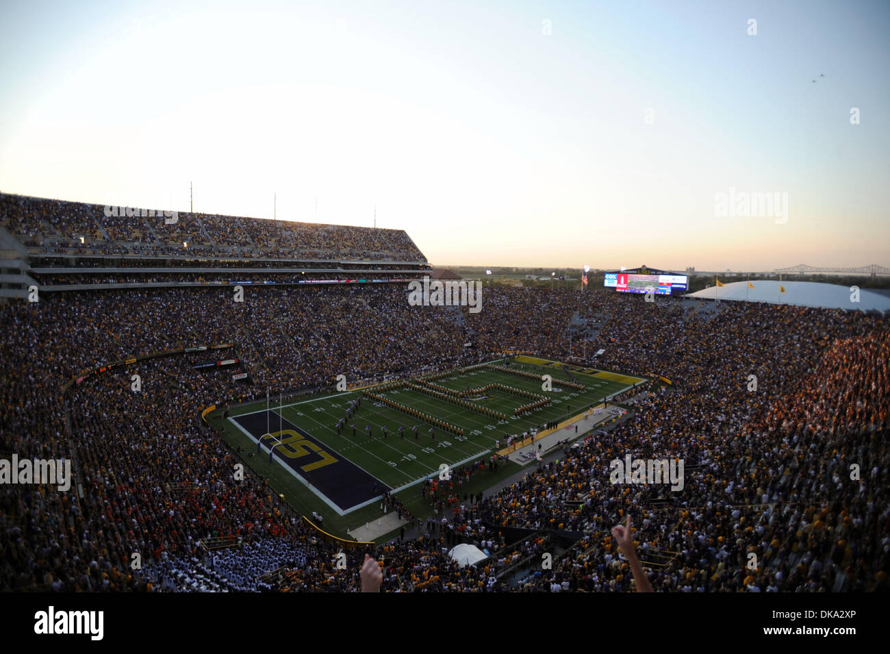 Two fighter jets perform a flyover during pre game festivities in the ...
