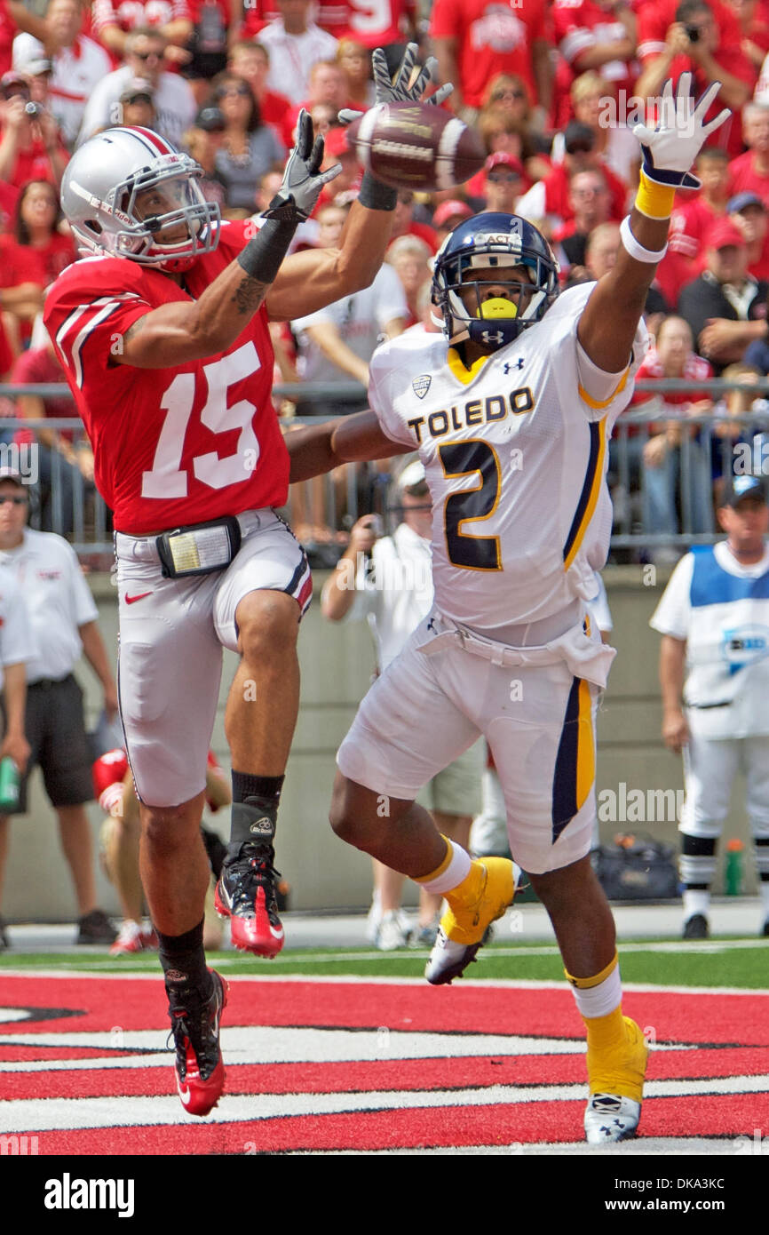 Sept. 10, 2011 - Columbus, Ohio, U.S - Ohio State Buckeyes wide ...