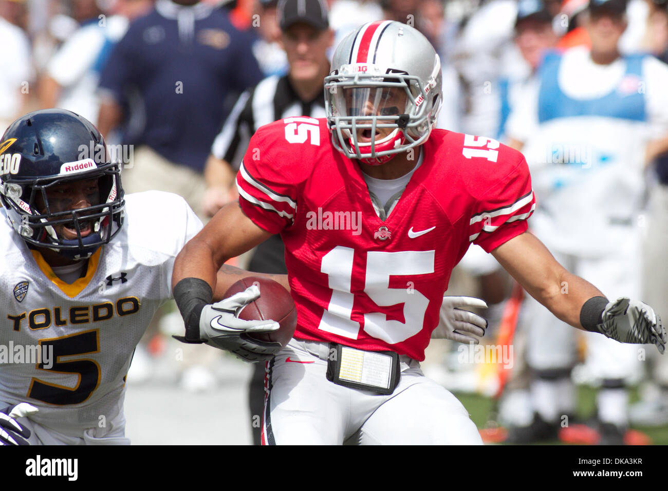 Sept. 10, 2011 - Columbus, Ohio, U.S - Ohio State Buckeyes wide ...