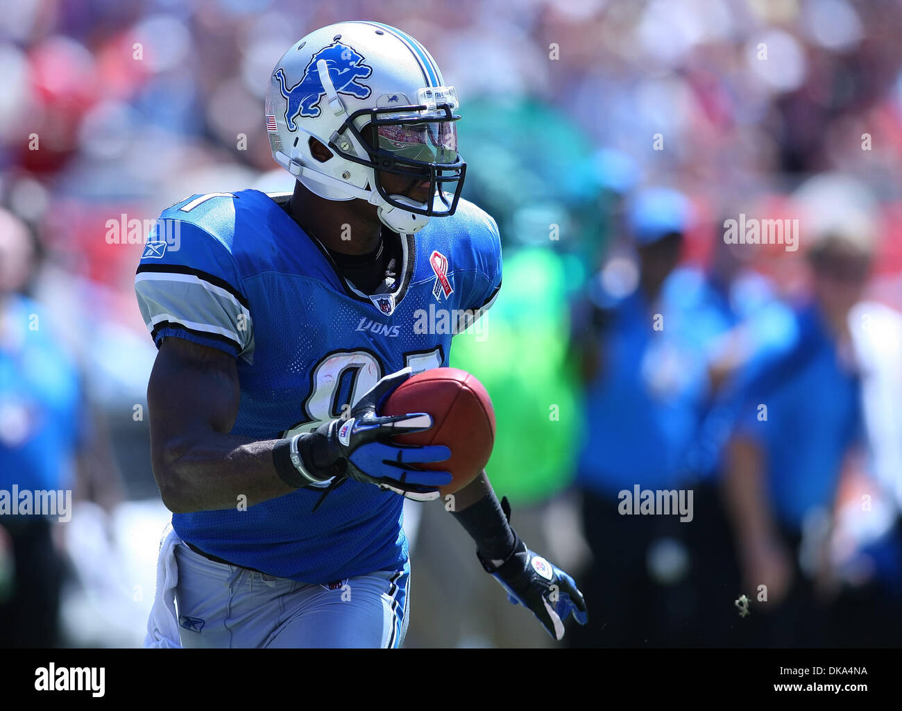 Sept. 11, 2011 - Tampa, Florida, U.S - Detroit Lions wide receiver ...