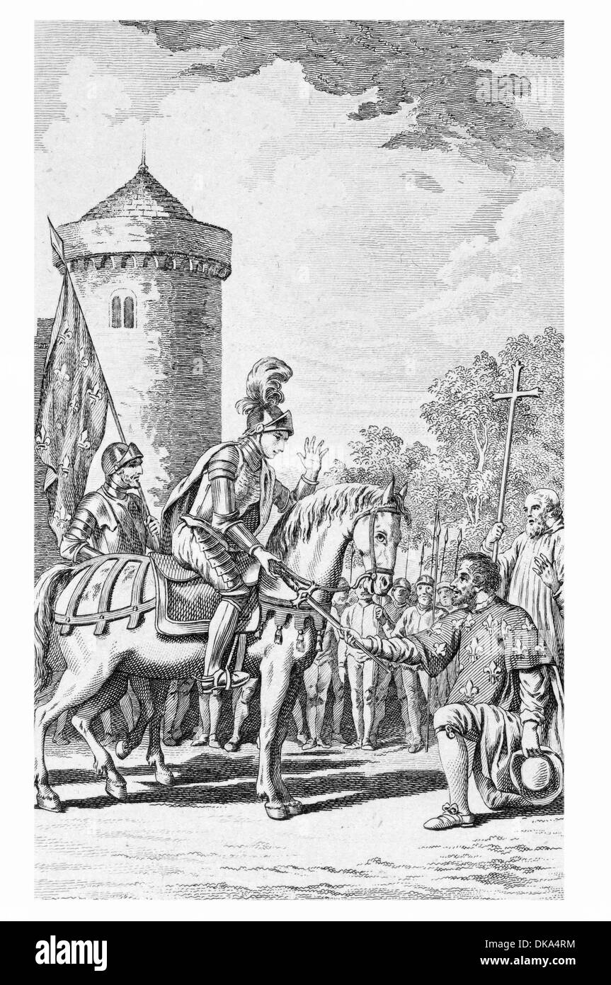 Saint with sword Black and White Stock Photos & Images - Alamy