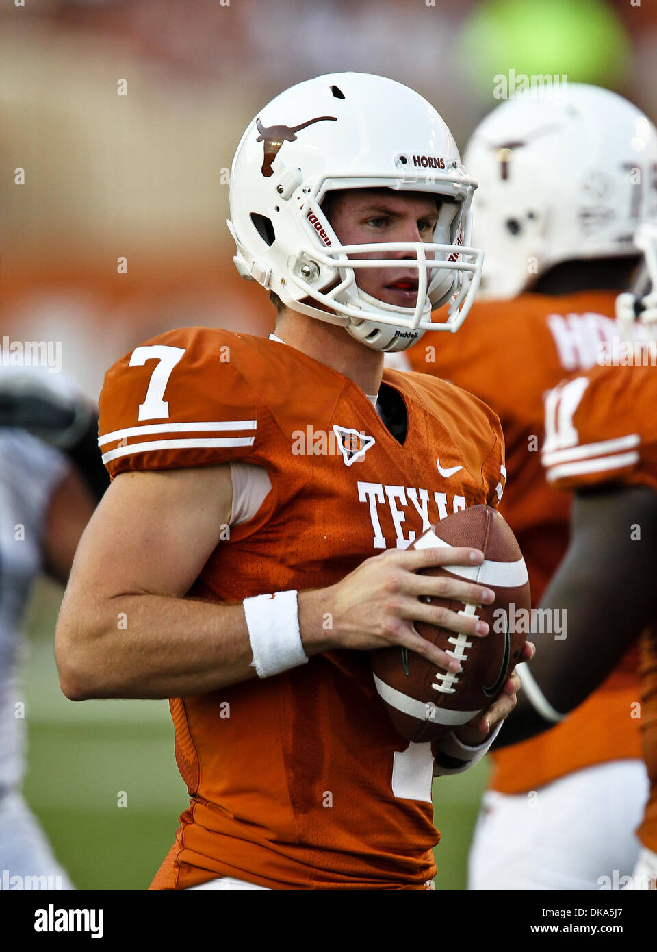 Texas longhorns quarterback garrett gilbert hi-res stock photography ...