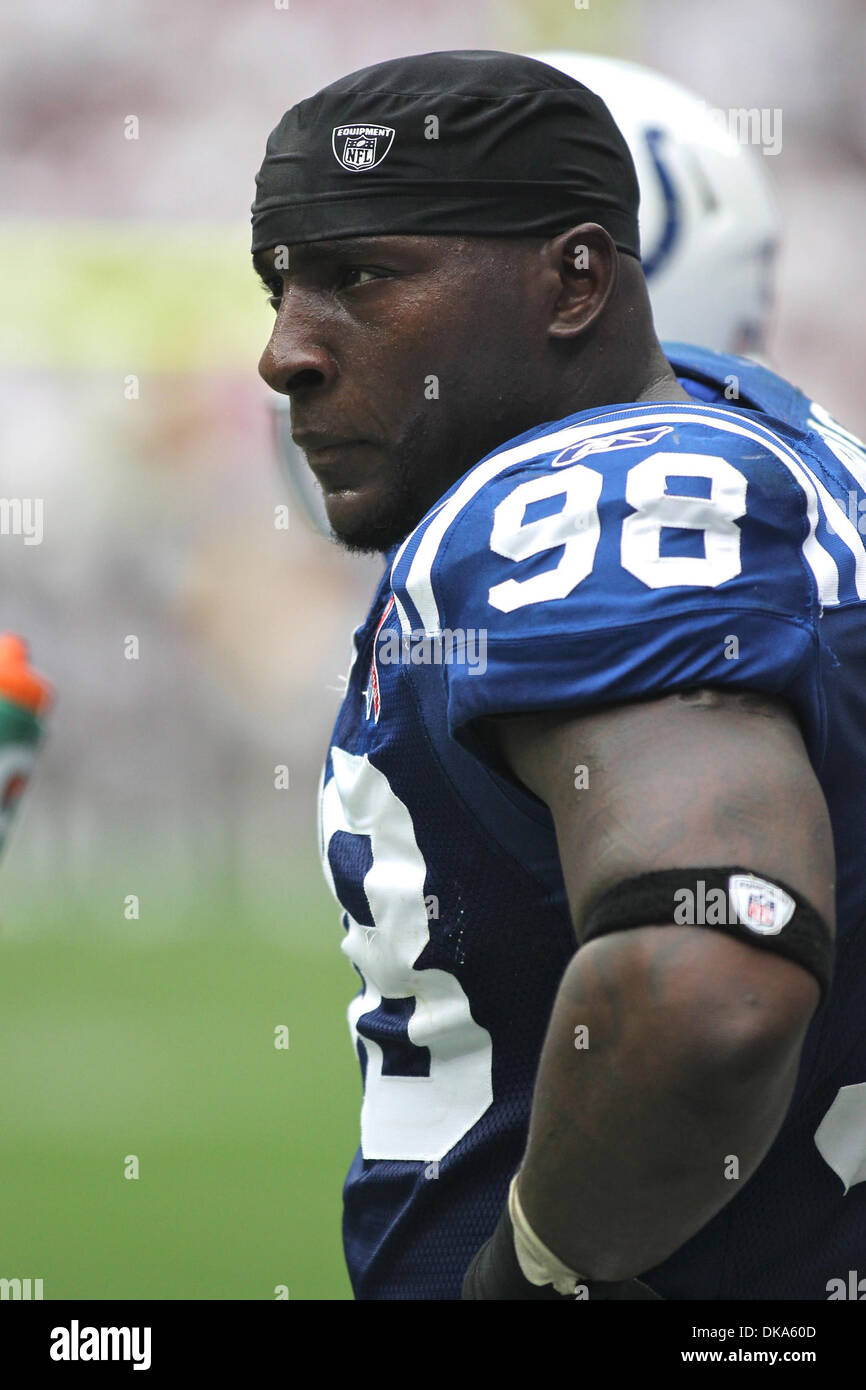 Sept. 11, 2011 - Houston, Texas, U.S - Indianapolis Colts defensive end ...