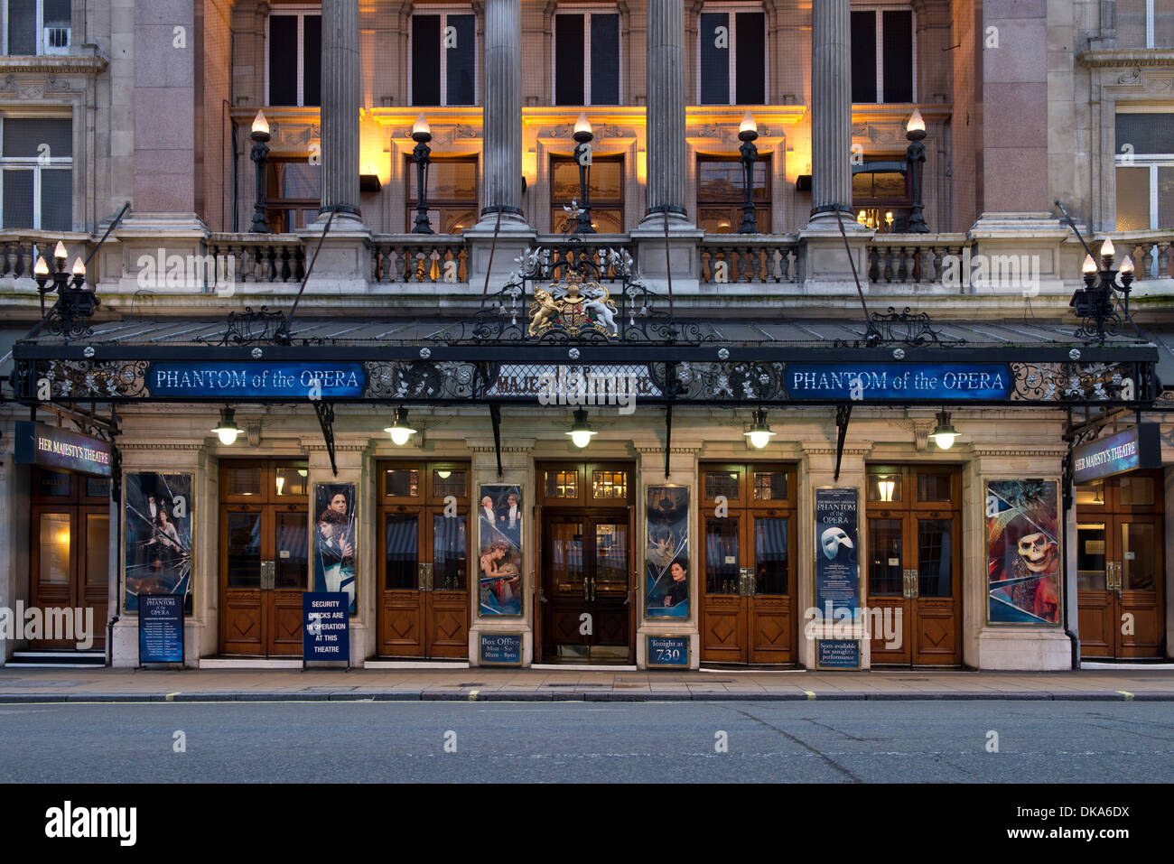 Her Majestys Theater, Regent Street - London Stock Photo - Alamy