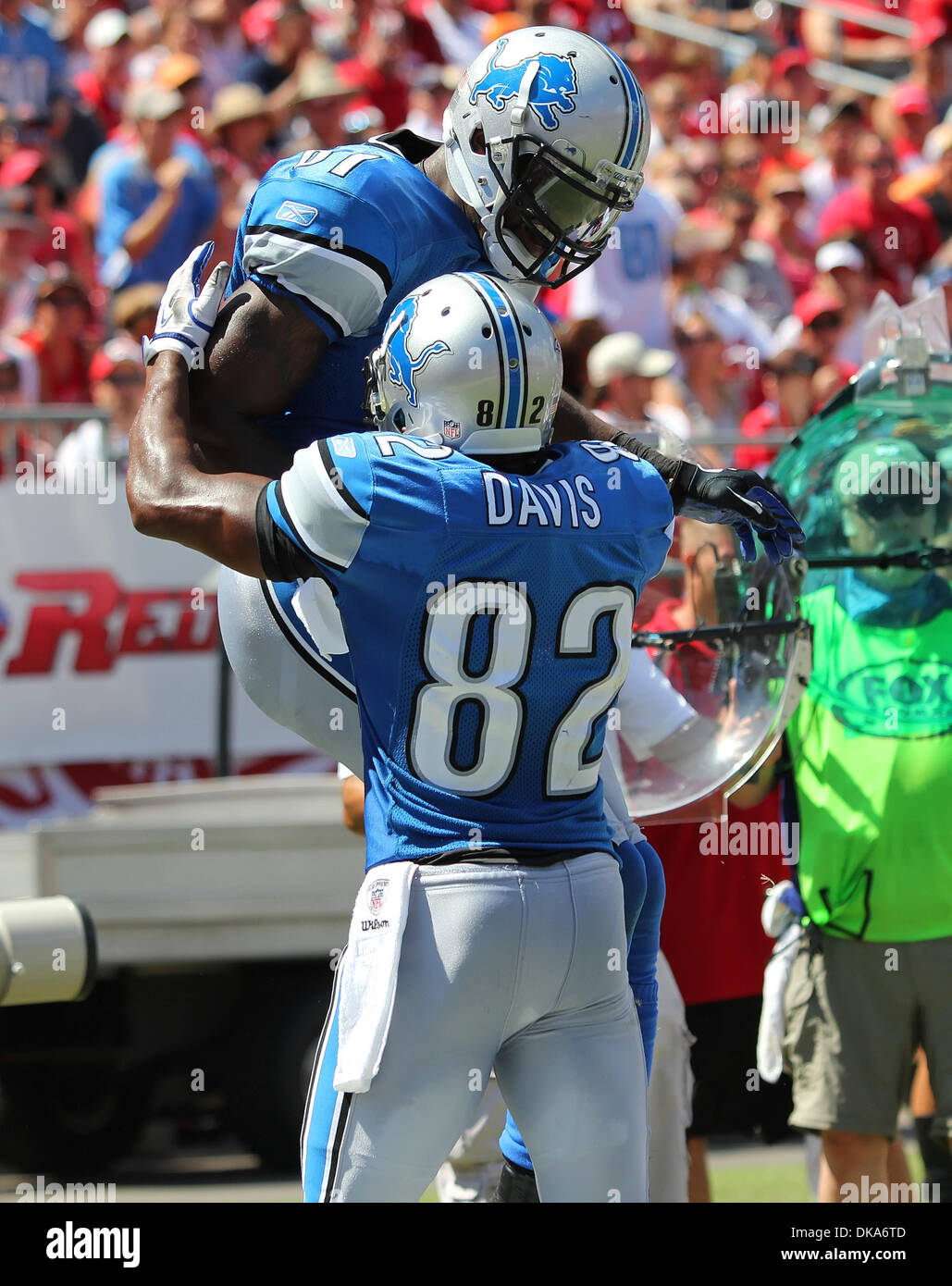 Detroit lions calvin johnson touchdown hi-res stock photography and ...