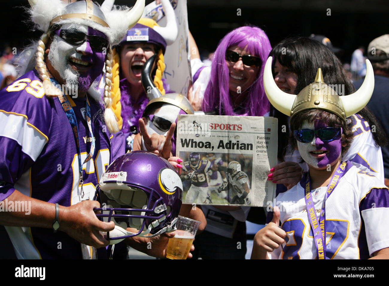 Minnesota vikings fans hi-res stock photography and images - Alamy