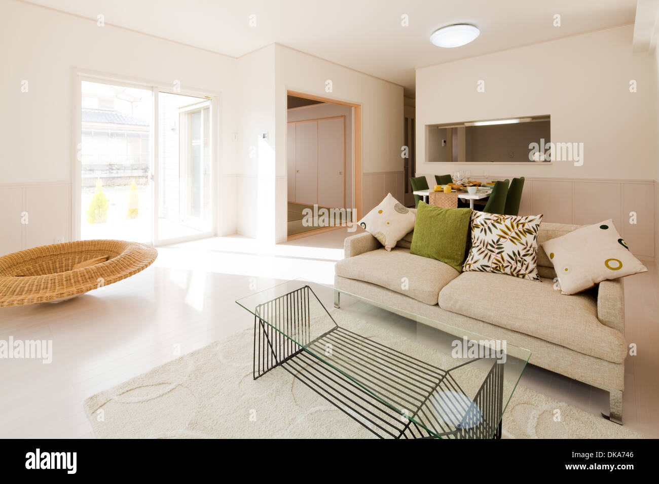 Japanese house interior Stock Photo - Alamy