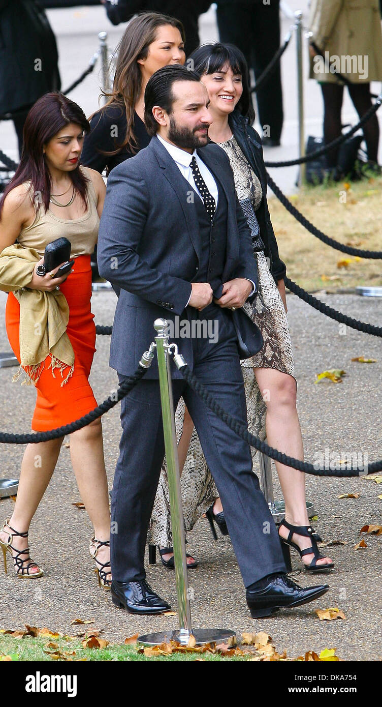 Saif Ali Khan London Fashion Week Spring/Summer 2013 - Burberry ...