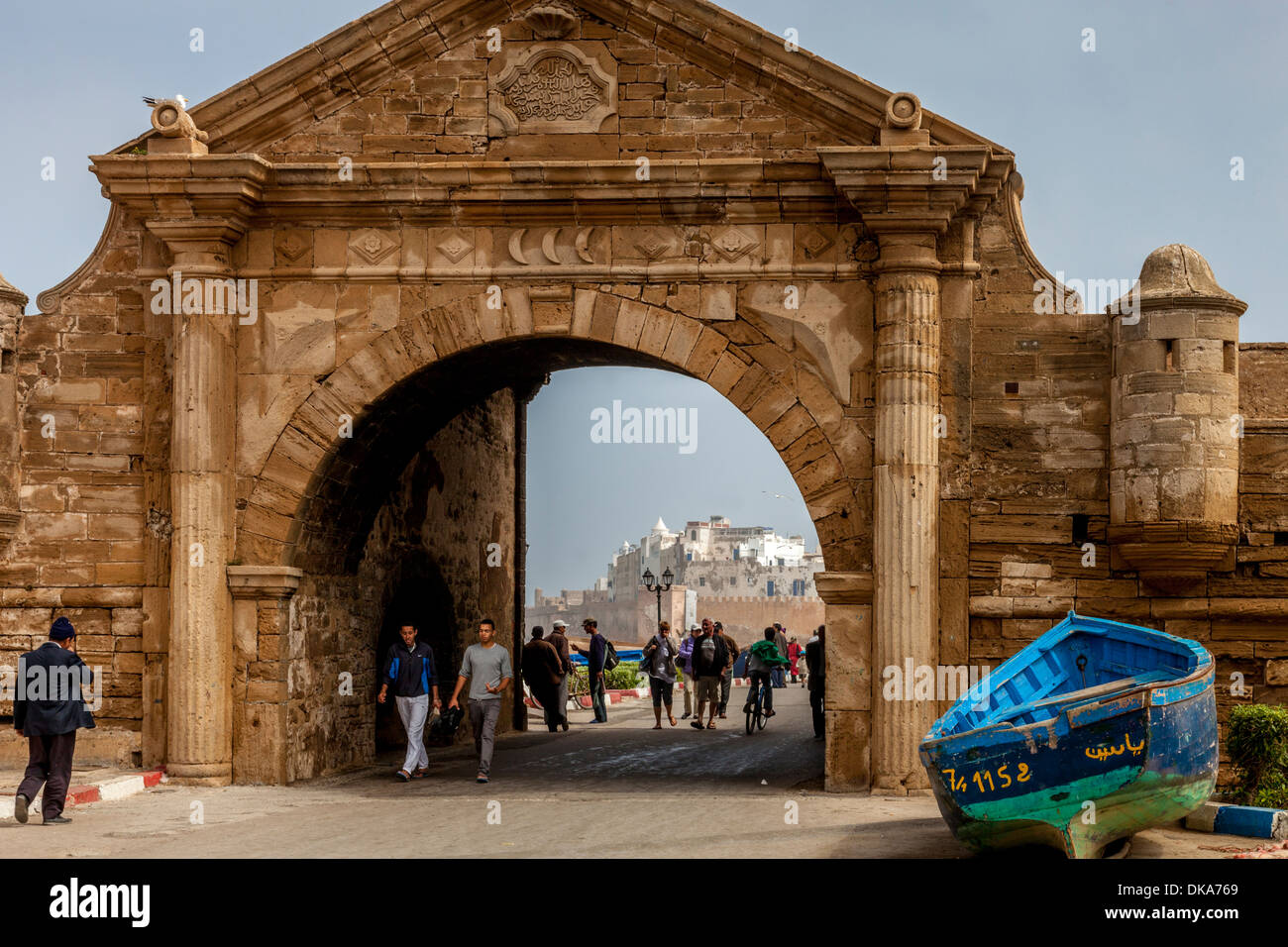 Entry gate to the town of Essaouira, Morocco Stock Photo - Alamy
